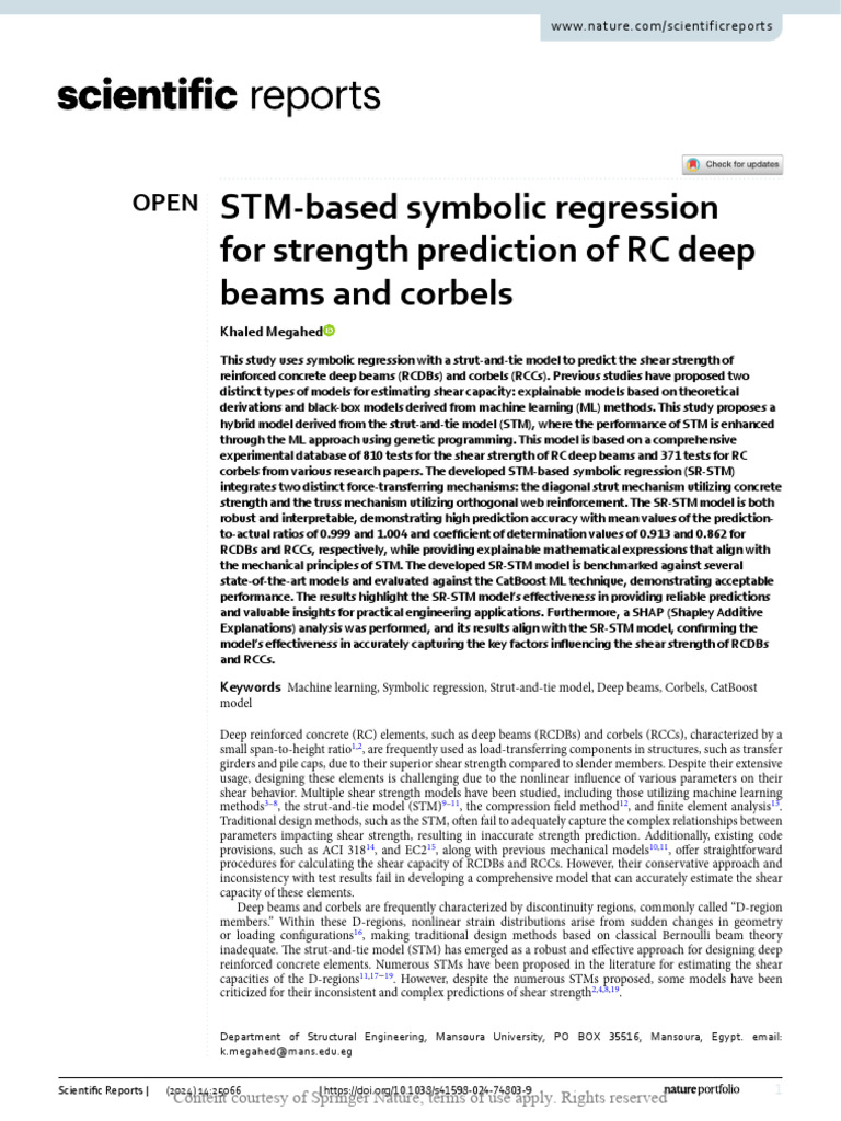 STM-based Symbolic Regression for Strength Predict | PDF | Machine Learning | Prediction