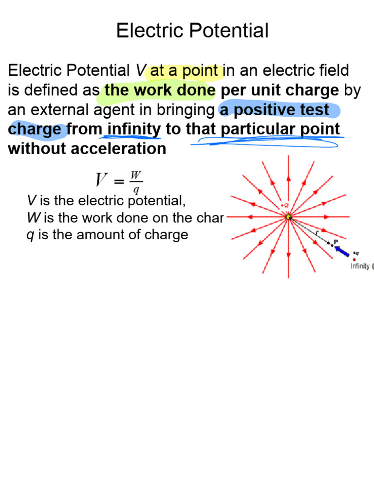E +Electric+Potential,+EPE,+pd+-+STUDENT+handout | PDF | Potential ...