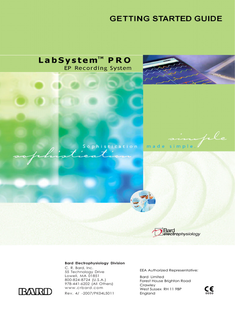 CR Bard Manual Gettings Started Ls Pro | PDF | User (Computing) | Password