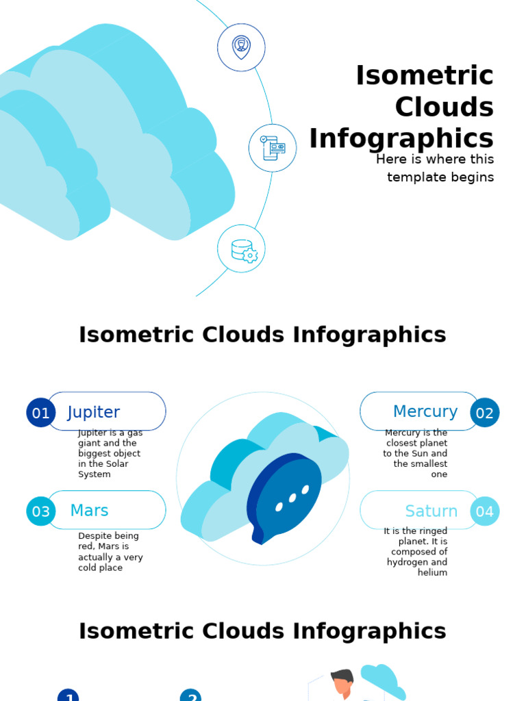 Isometric Clouds Infographics by Slidesgo | PDF | Planets | Jupiter