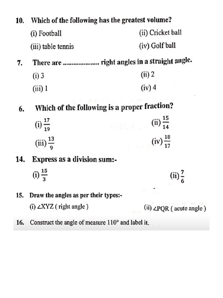 Mix Worksheet Maths | PDF