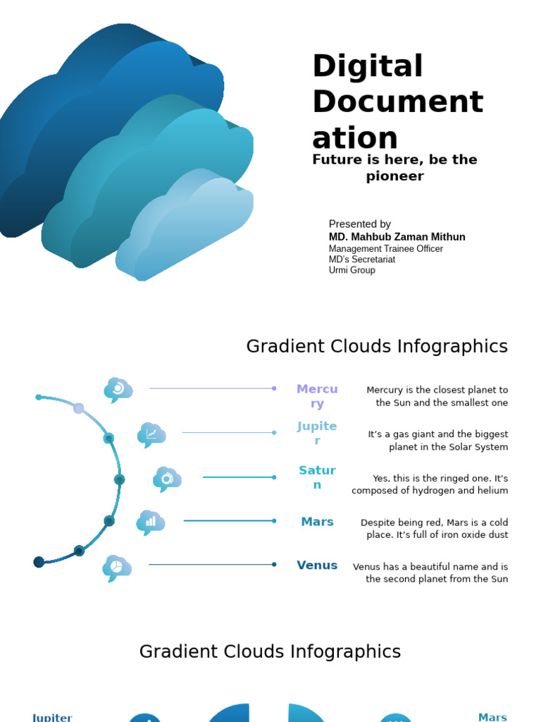 Gradient Clouds Infographics by Slidesgo | PDF | Planets | Solar System