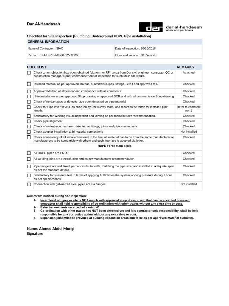 Plumbing Underground HDPE Pipe installation | PDF | Pipe (Fluid ...