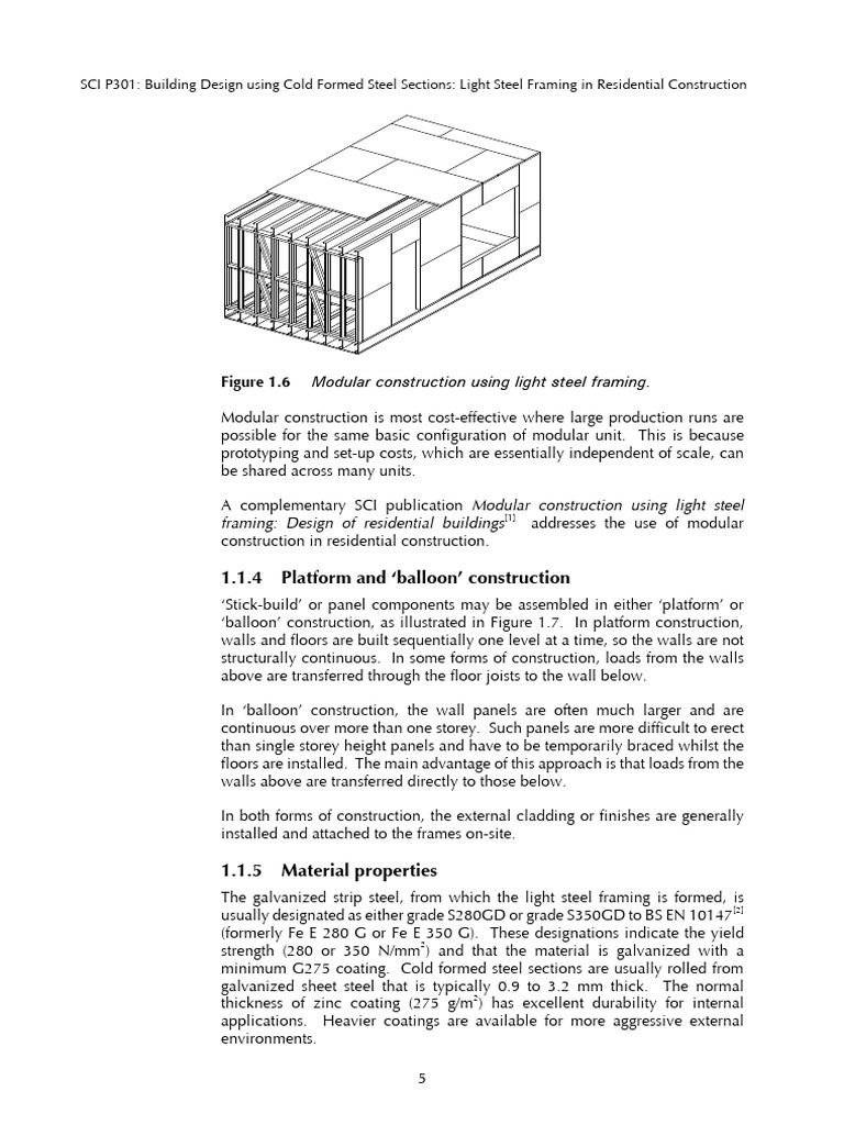 1.1.3 Modular Construction | PDF | Framing (Construction) | Wall