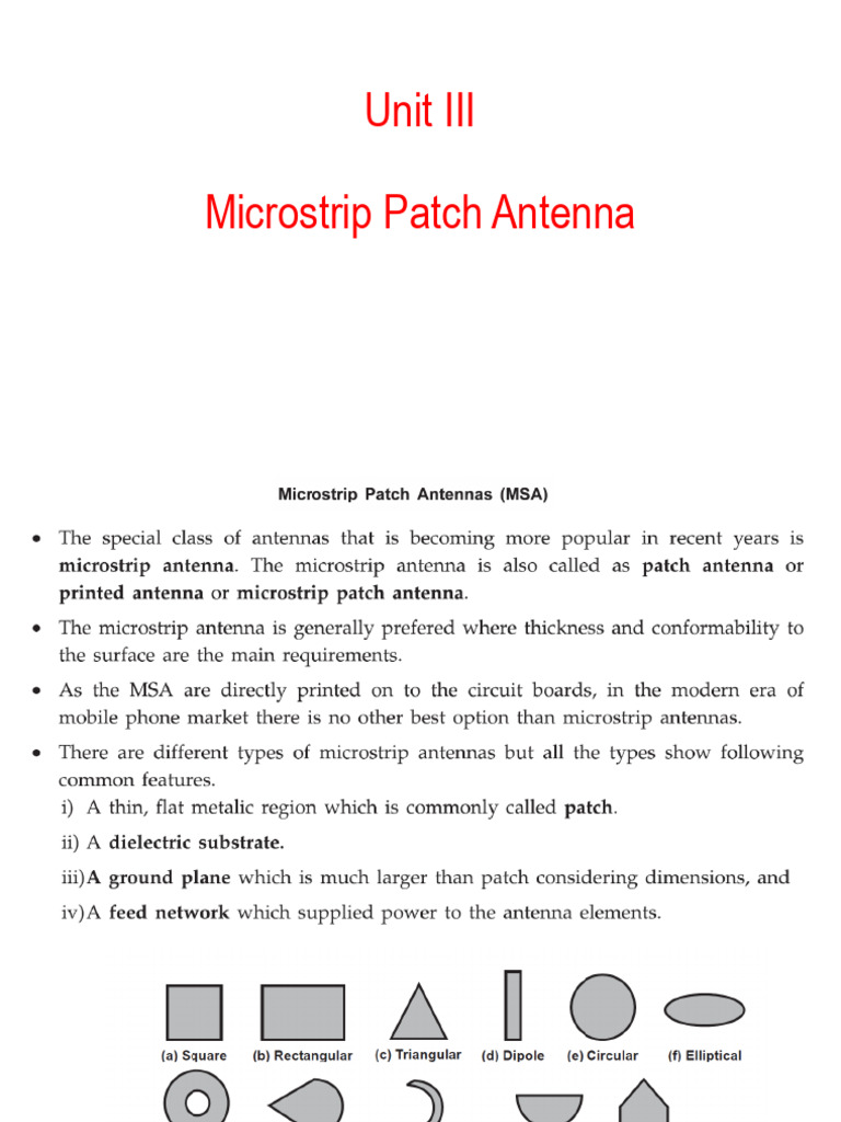 Fringing Effects in Microstrip Antennas | PDF