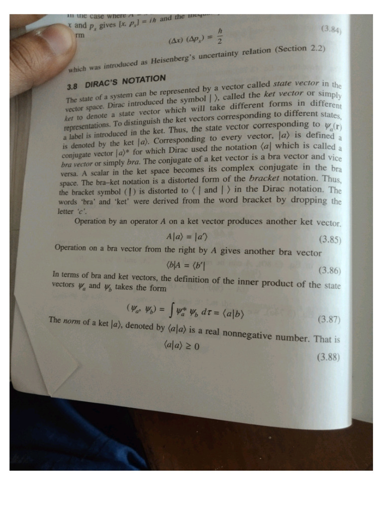 Dirac Notation | PDF