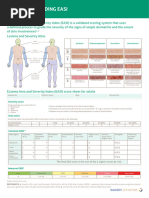 Psoriasis Area and Severity Index (Pasi) Worksheet | PDF | Teaching ...