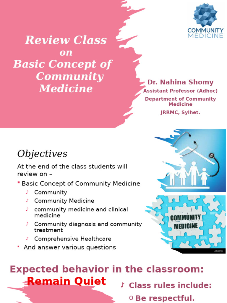 Review - Concept of Community Medicine | PDF | Epidemiology | Medicine
