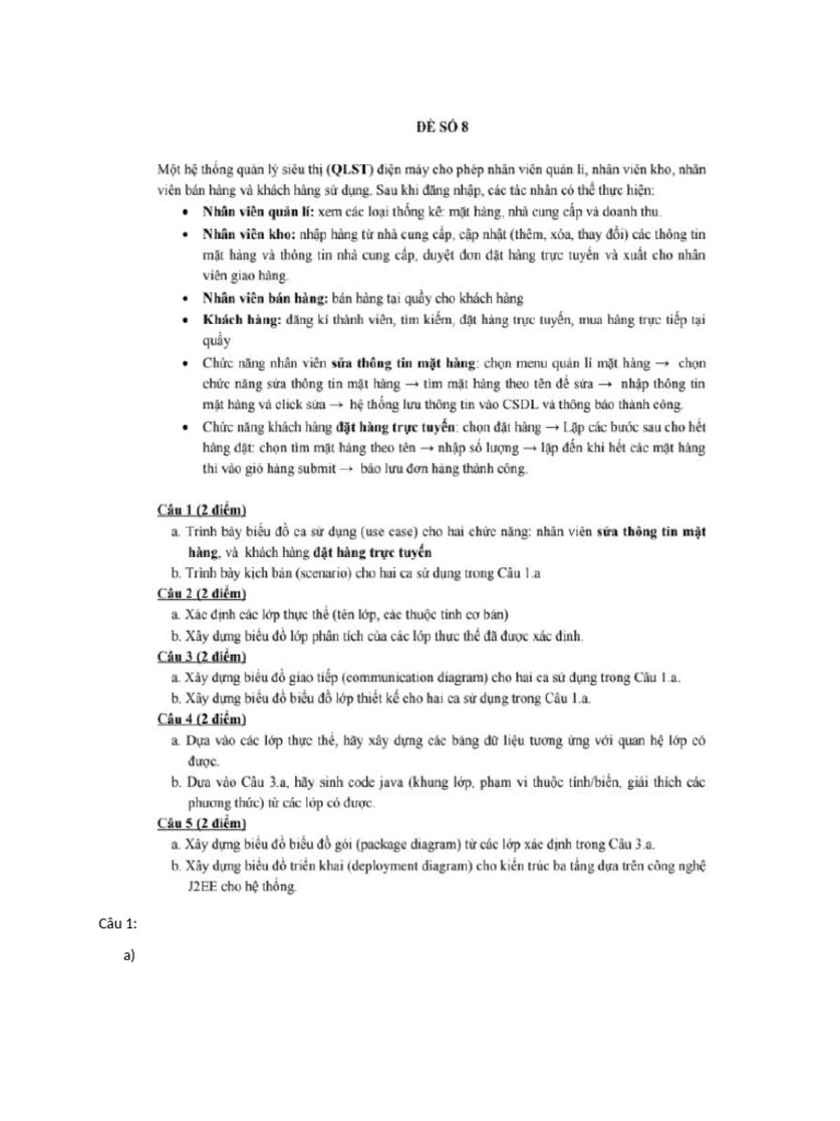 Đề 8 QLST | PDF