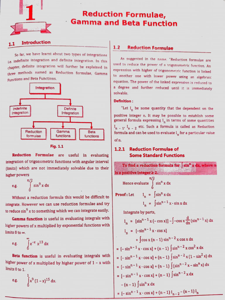 I Am Sharing '1.reduction Formula, Gamma And, Beta Function 2.DUIS and Error Function S' With ...