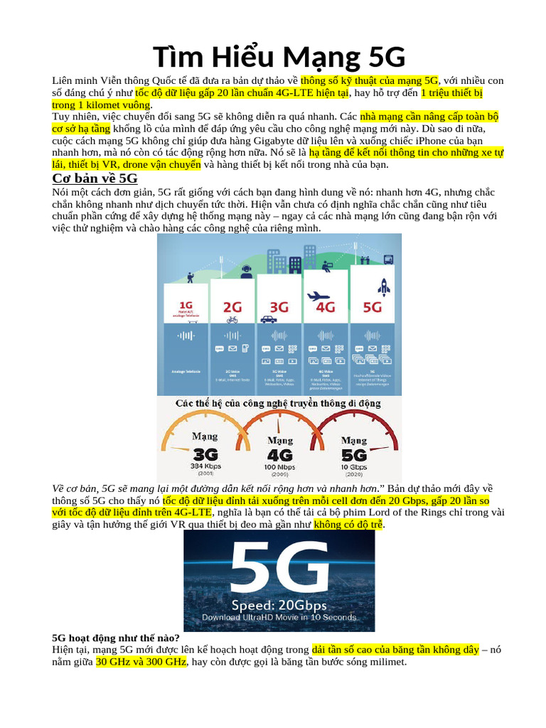 Tìm Hiểu 5G | PDF