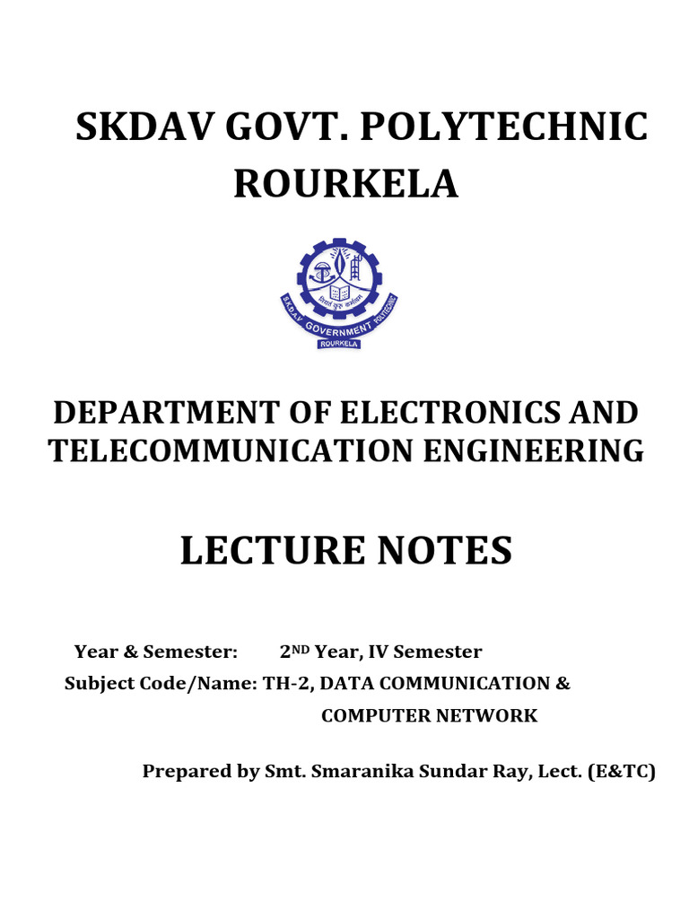 DCCN Notes | PDF | Osi Model | Network Topology