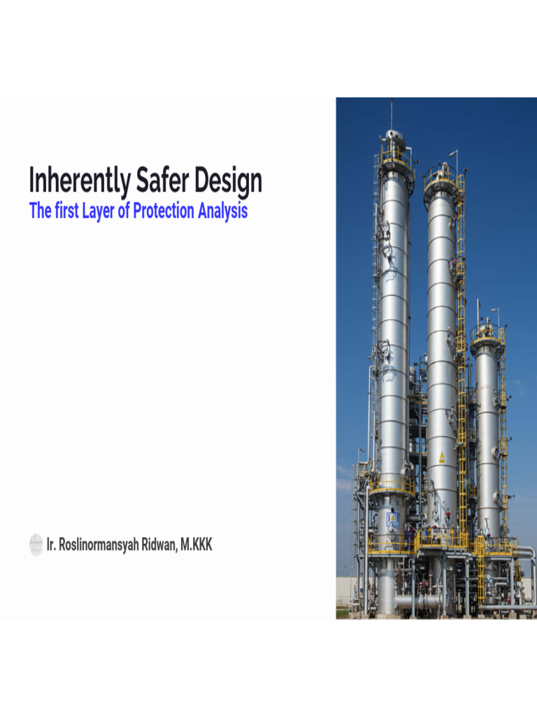 Inherently Safer (1-st Layer of Protection Analysis) | PDF | Chemical ...