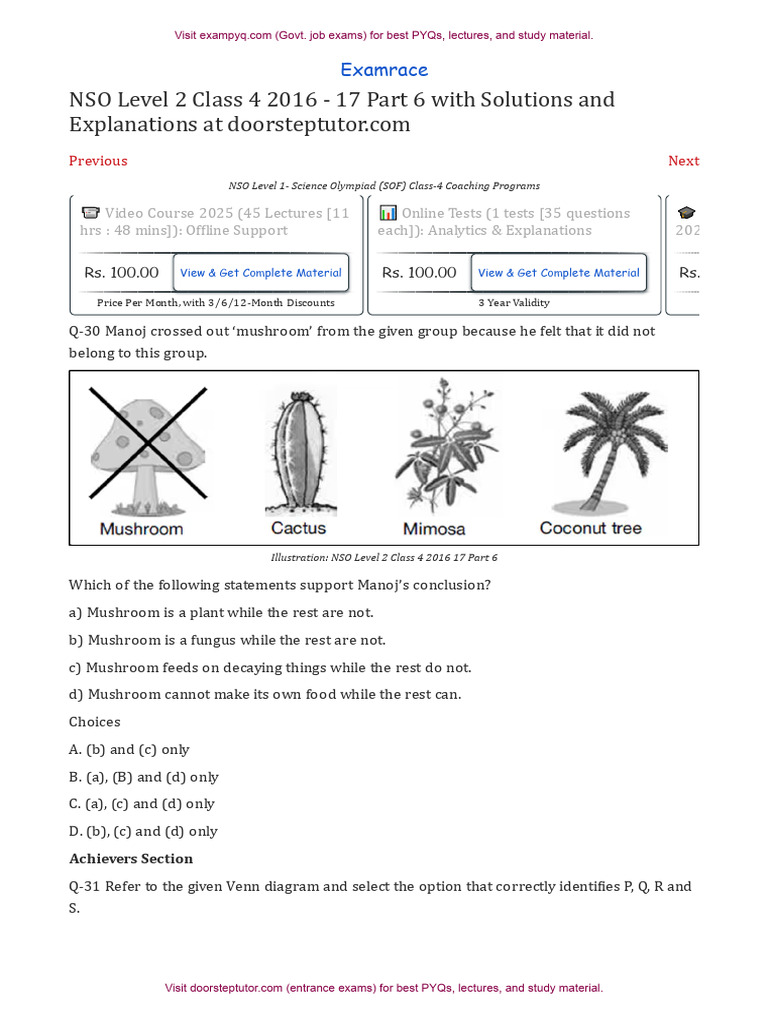 Nso Level 2 Class 4 2016 17 Part 6 Pdf