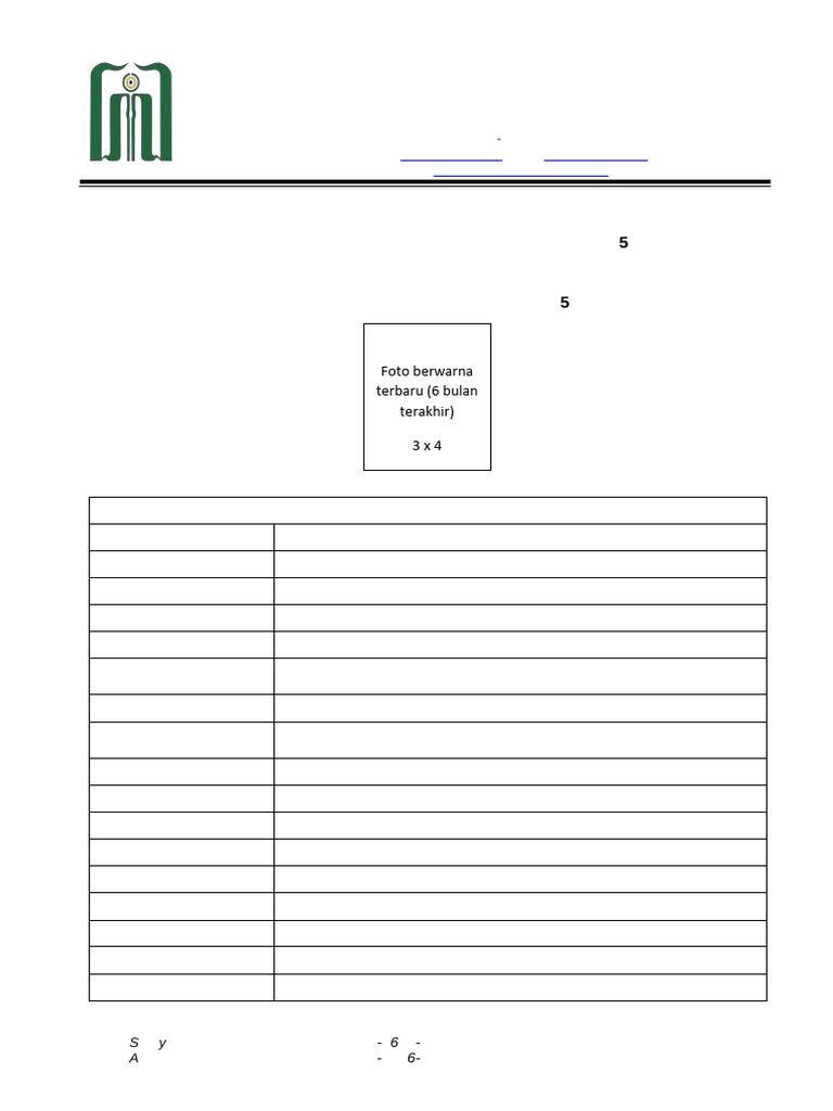 Formulir Data Diri Oprec Hmps Mks 2025 | PDF