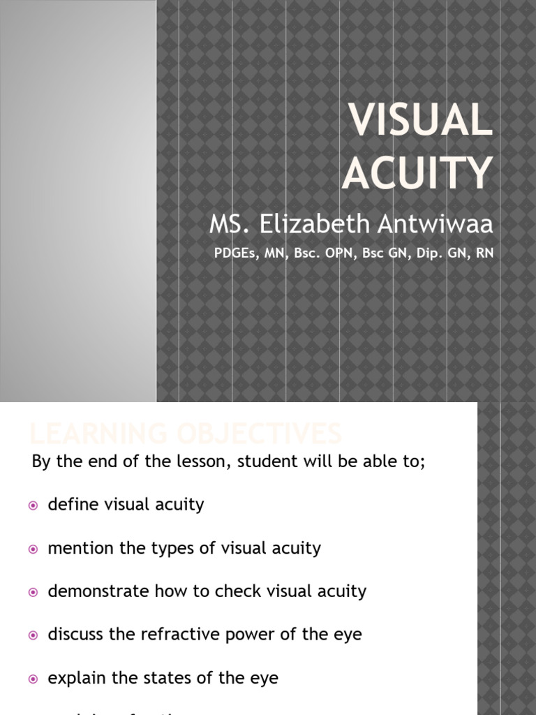 Visual Acuity (Updated) | PDF | Myopia | Ophthalmology