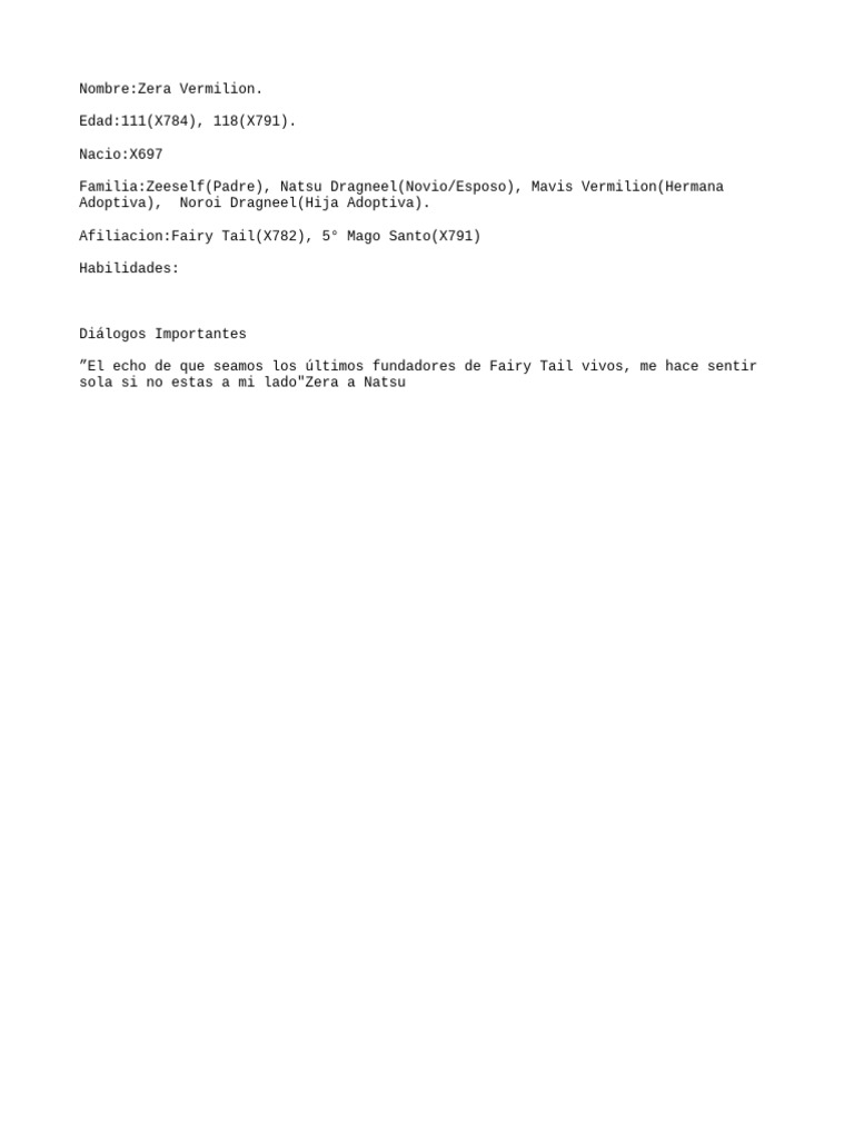 Zera | PDF
