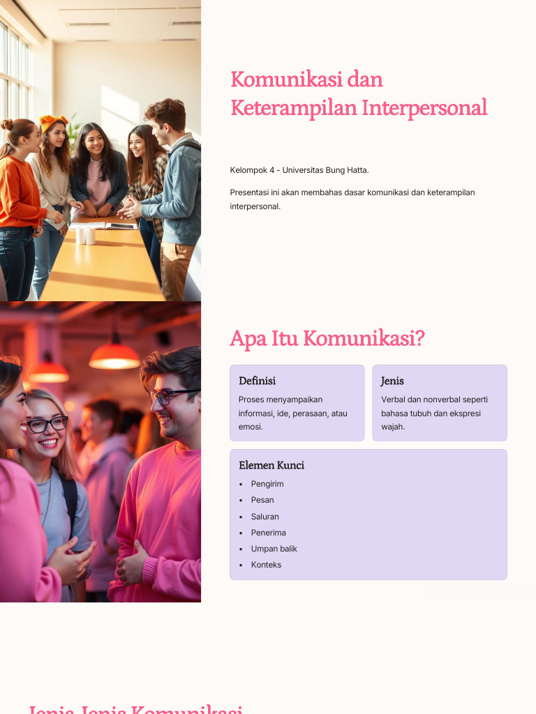 Komunikasi Dan Keterampilan Interpersonal | PDF