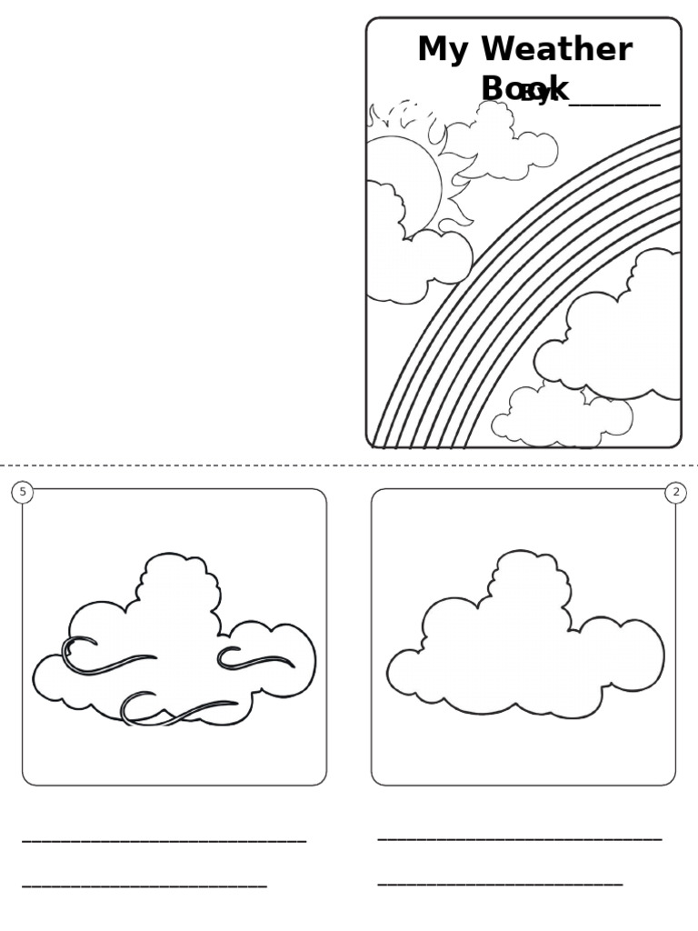 Black and White My Weather Book Early Emergent Reader | PDF