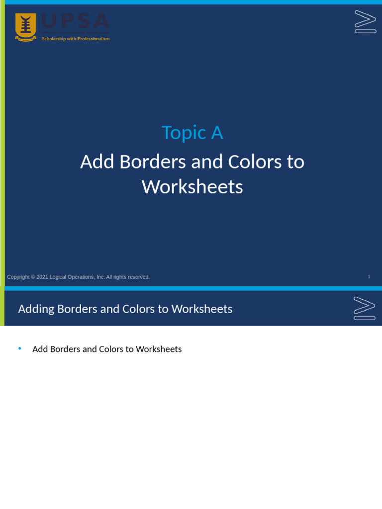 Borders and Colours | PDF