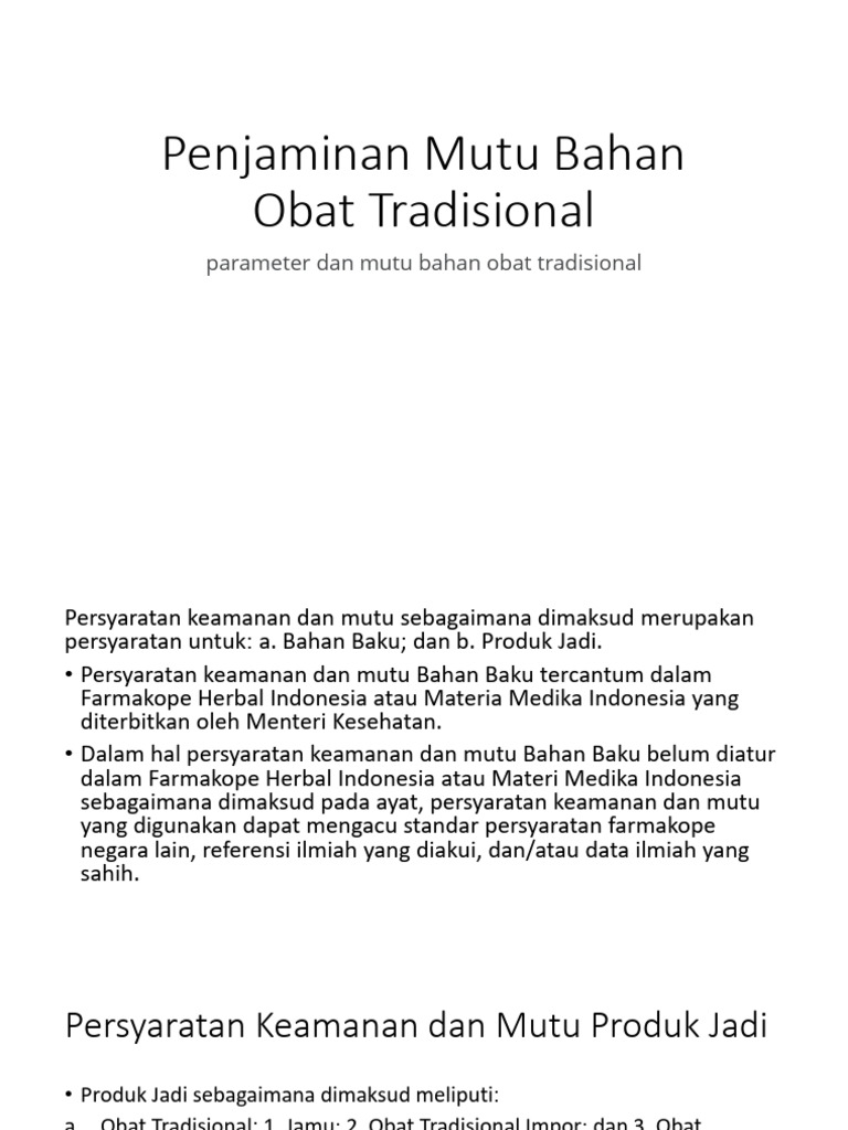 Fr20137jaminan Mutu Obat Dan Kosmetika | PDF