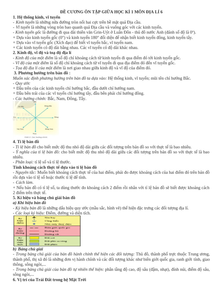 ĐỊA 6-GHK1 | PDF