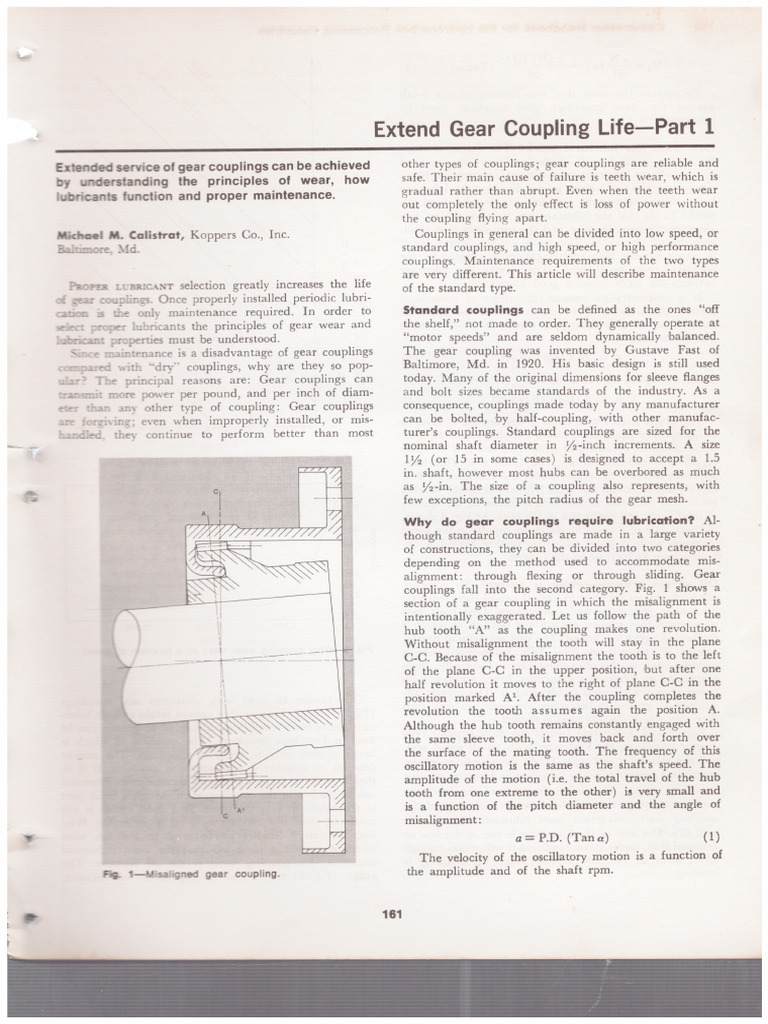 Extend Gear Coupling Life | PDF