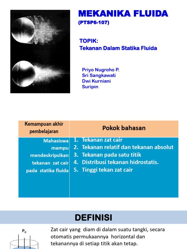 02 Ptsp6-107 Tekanan Zat Cair Dalam Statika Fluida | PDF