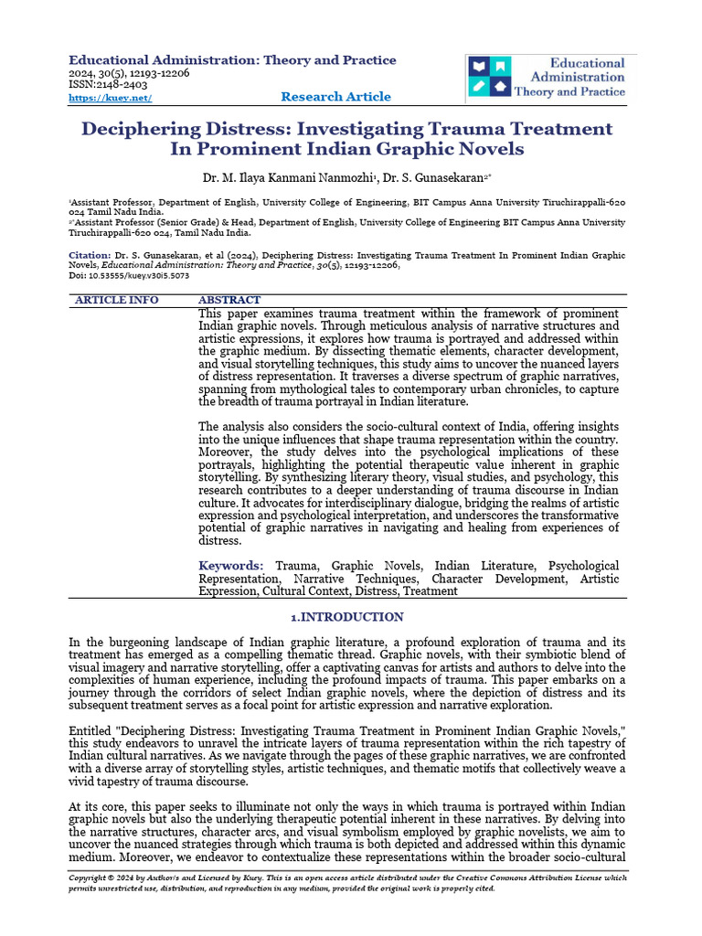 Trauma Treatment in Graphic Novels | PDF | Narrative | Psychological Trauma