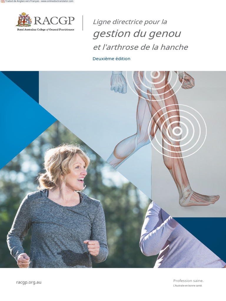 Prise en charge de l'arthrose du genou | PDF | Arthrose | Obésité