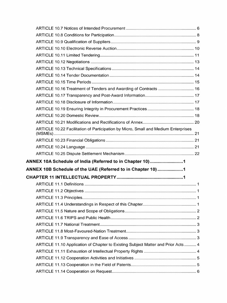 Final Agreement - UAE India CEPA - 7 | PDF