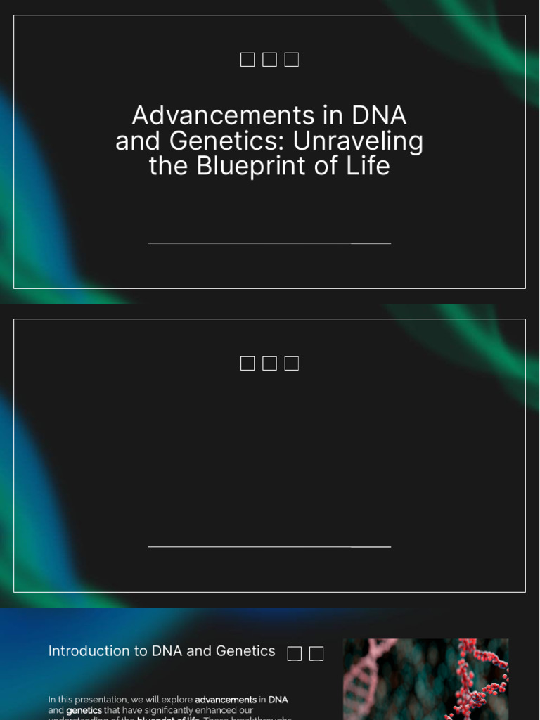 Slidesgo Advancements in Dna and Genetics Unraveling The Blueprint of ...