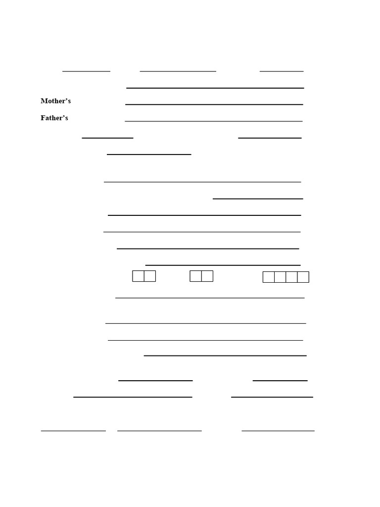 Class IX Registration Form | PDF