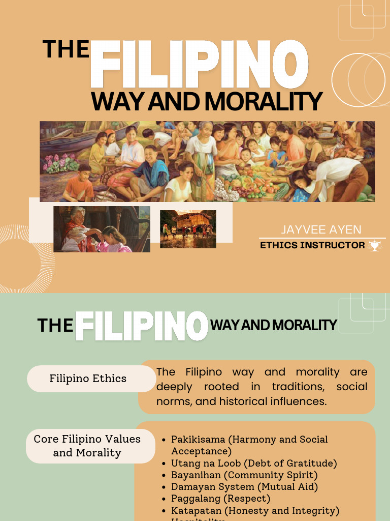The Filipino Way and Morality | PDF | Morality | Community
