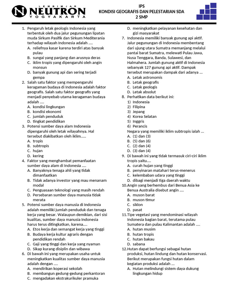 Iklim Subtropis dan Sumber Daya Alam | PDF