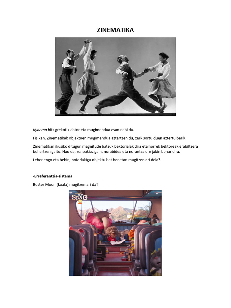 Zinematika DBH3 | PDF