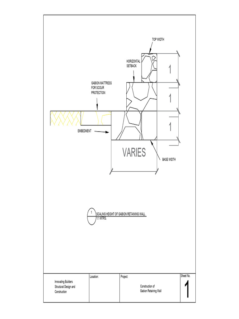 Gabion Retaining Wall Construction Details | PDF | Soil Science ...