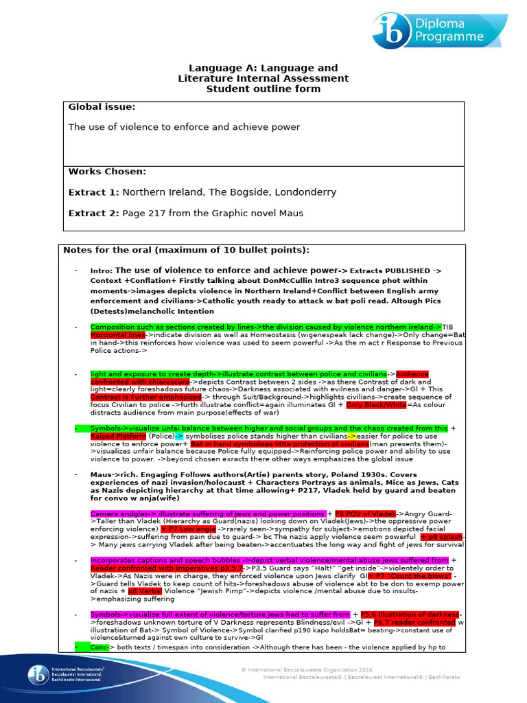 Bulletpoints Official Form | PDF