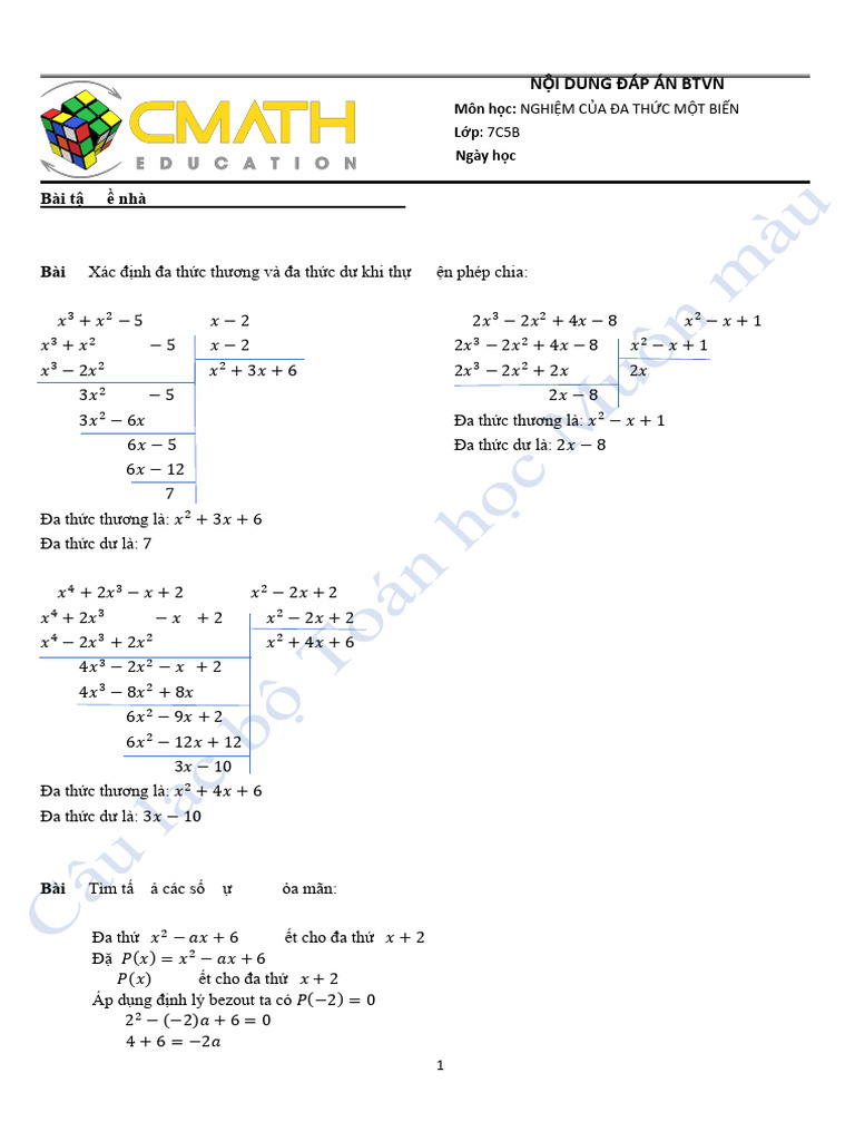 BTVN-7C5B-19-3-2025 | PDF