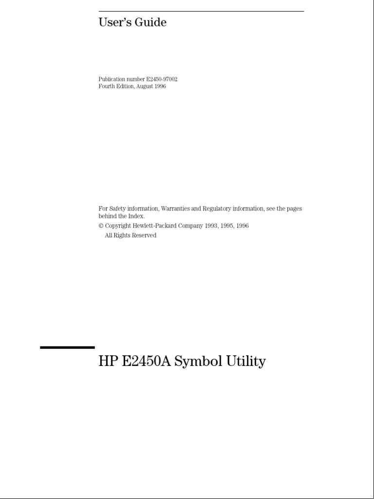 HP 1662CS Symbol Utility E2450702 | PDF | Menu (Computing) | Computer File