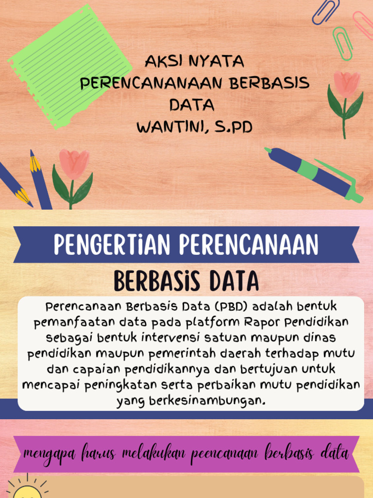 Aksi Nyata Perencanaan Berbasis Data Di Satuan Pendidikan - Compressed | PDF