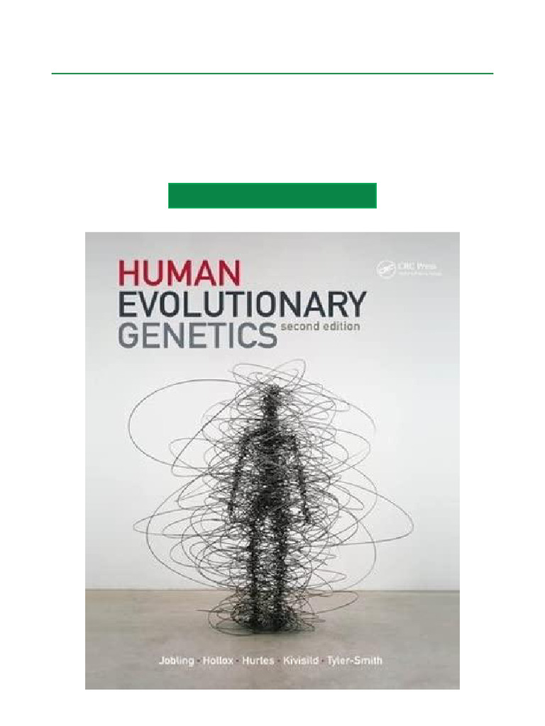 Human Evolutionary Genetics 2nd Ed. PDF | PDF