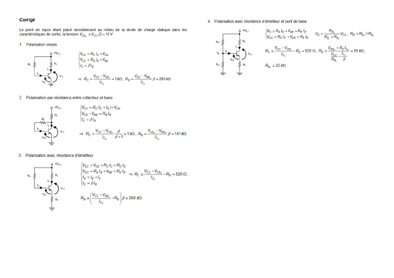 Correction CC Hebdo2-Electronique | PDF