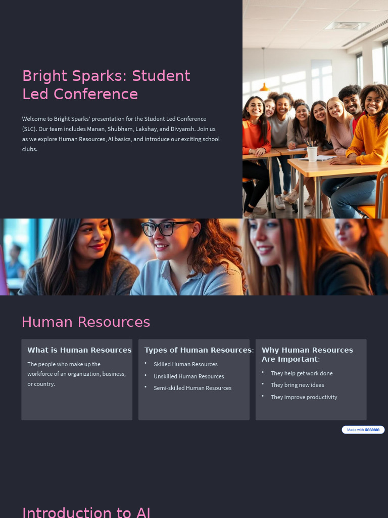Bright Sparks Student Led Conference | PDF | Artificial Intelligence ...