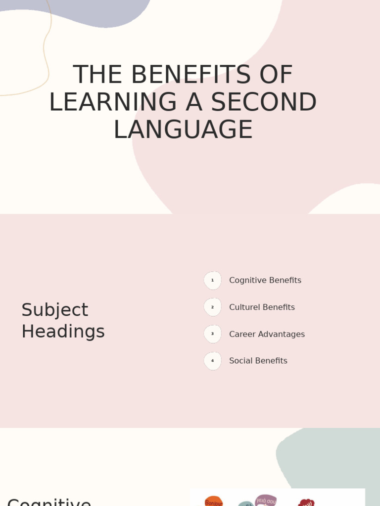 Benefits of Learning a Second Language | PDF