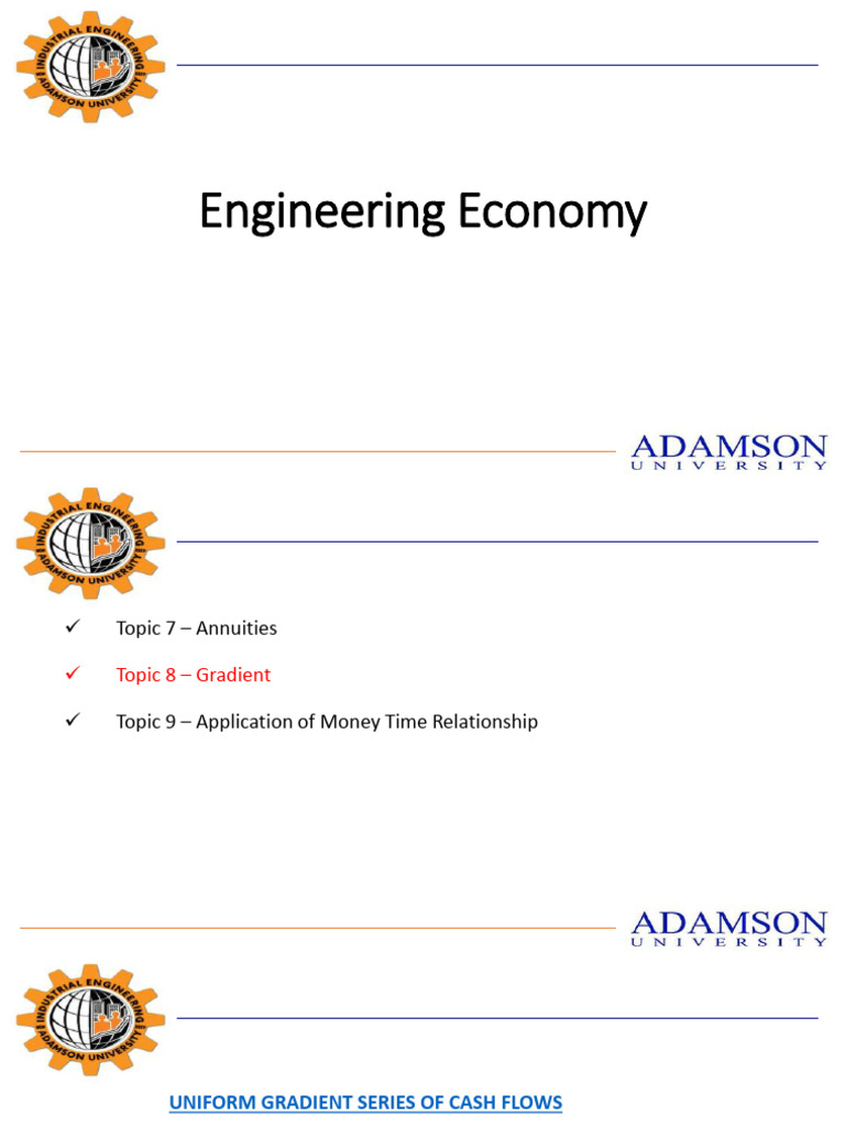 Gradient - Geometric | PDF | Present Value | Interest