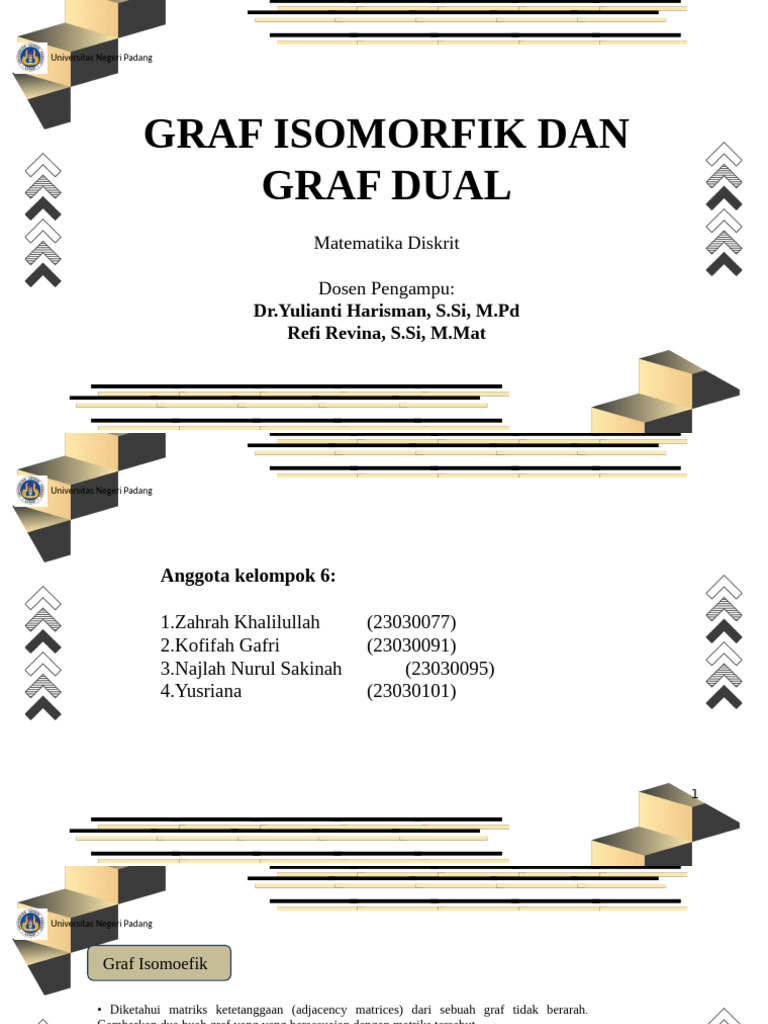 Matematika Diskrit - Graf Isomorfik Dan Graf Dual | PDF