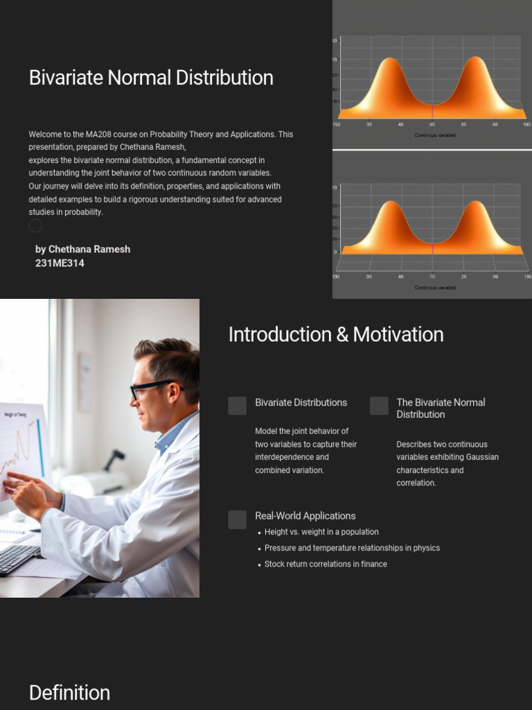 Bivariate-Normal-Distribution - PPTX 20250417 113008 0000 | PDF | Variance | Normal Distribution