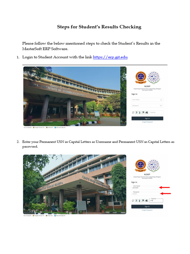 Student Results Checking Guide | PDF