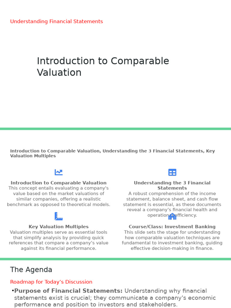 Basic Financial Stat, Comparable Class-1 | PDF | Valuation (Finance) | Free Cash Flow